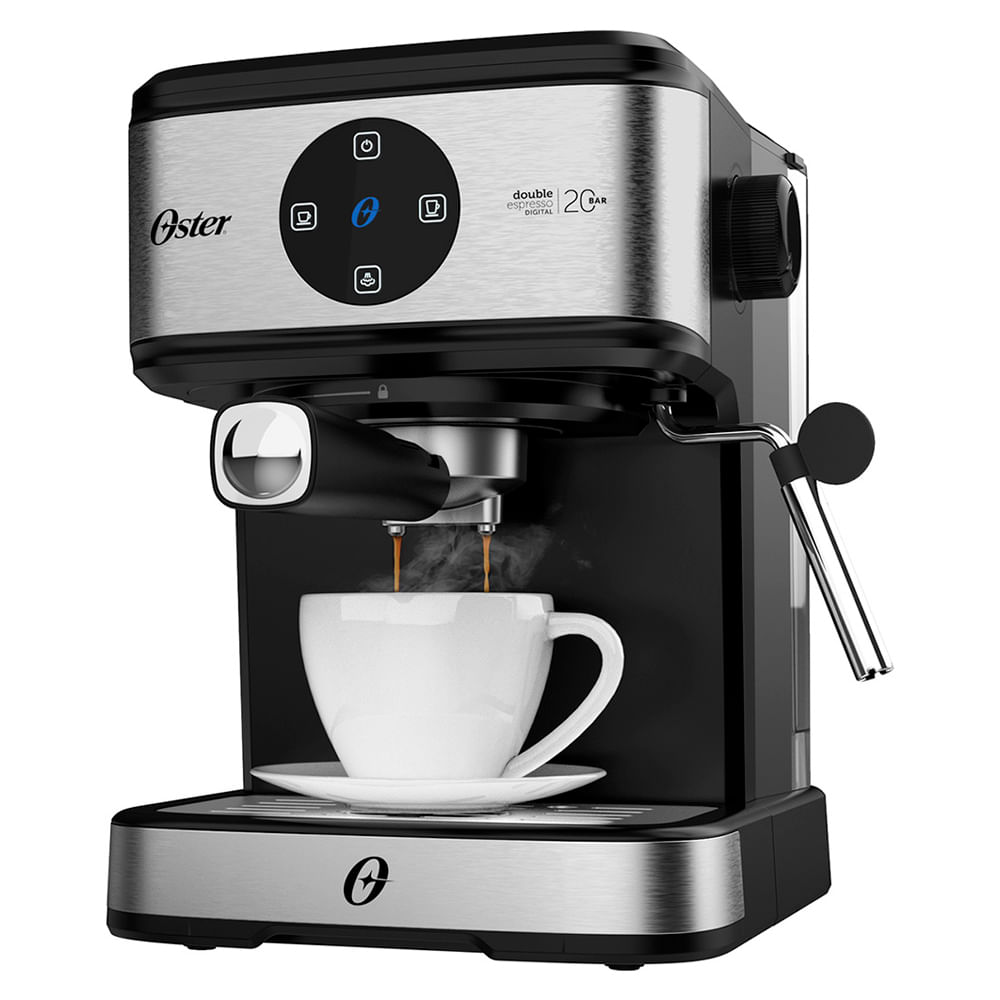 Kit Espresso Oster: Cafeteira Double e Moedor de Café - Oster