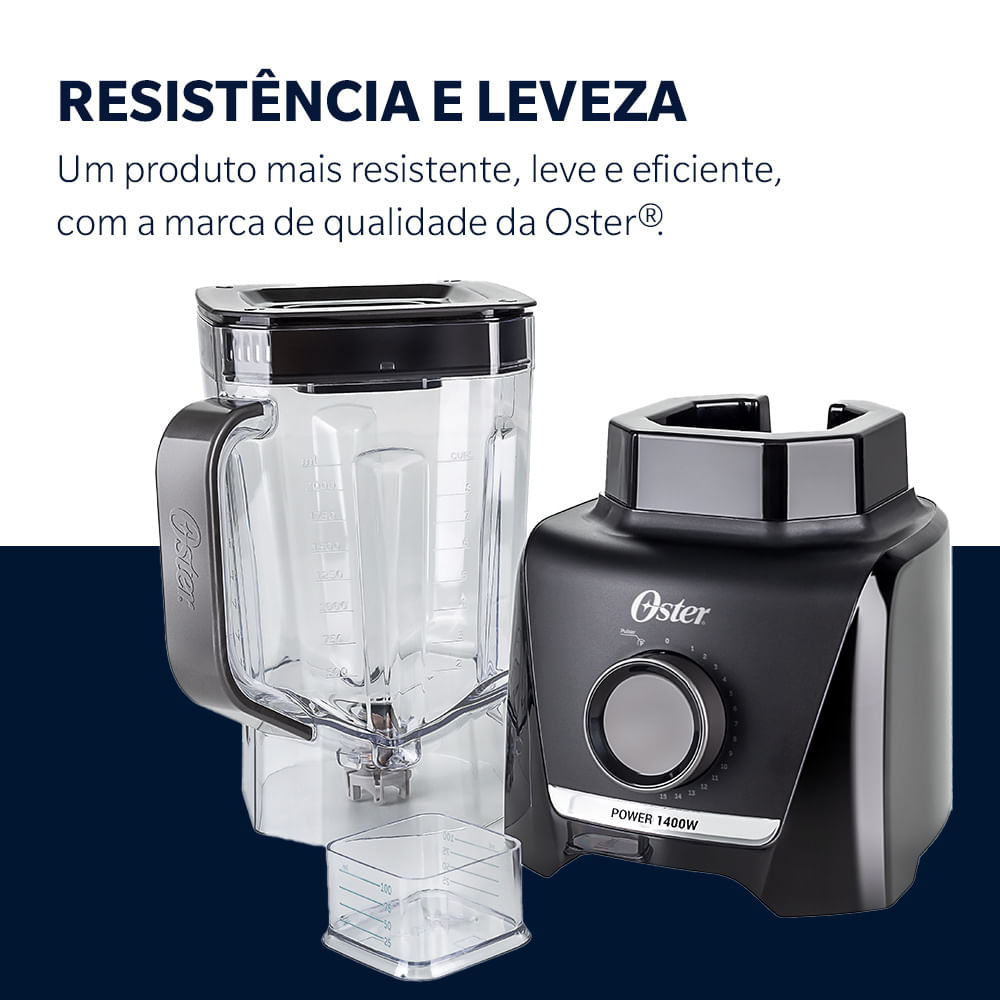 Liquidificador 1400 Full Oster Preto - Potência e Desempenho | Oster ...
