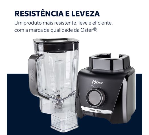 Liquidificador 1400 Full Oster Preto - Potência e Desempenho | Oster ...