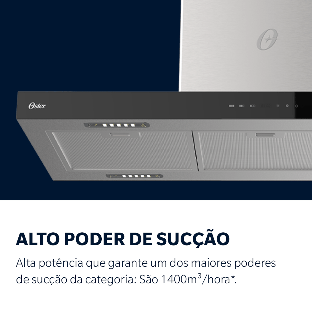 Coifa de Ilha Oster Inox Touch Control 90cm | Oster - Oster