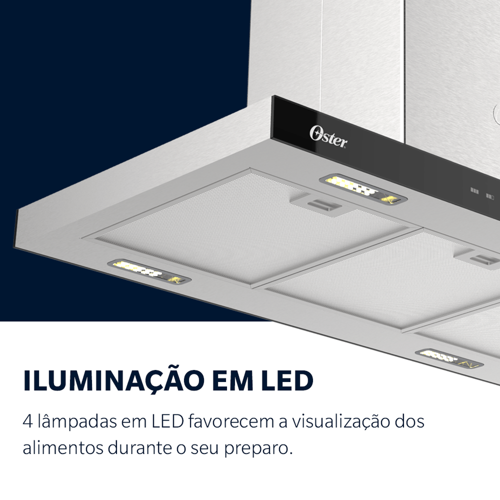 Coifa de Ilha Oster Inox Touch Control 90cm | Oster - Oster