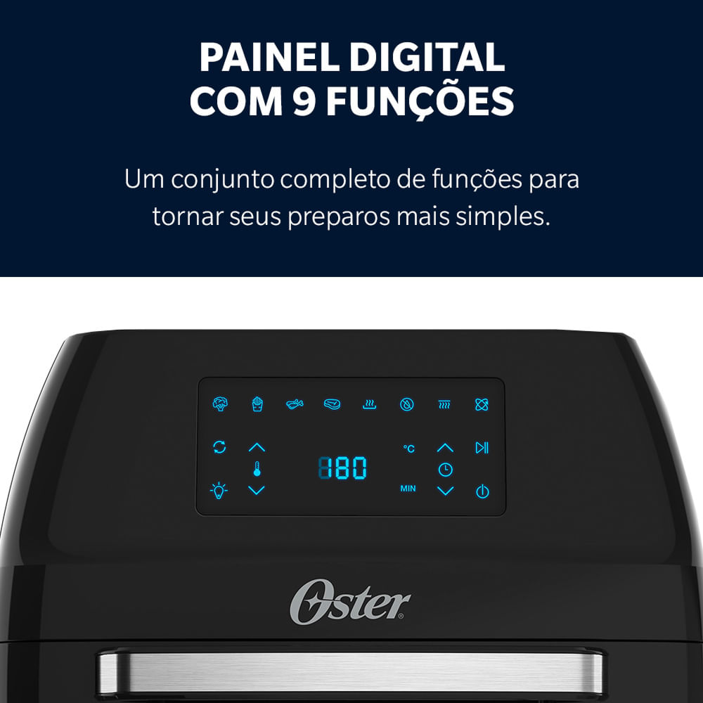 Fritadeira Oven Fryer 12L Oster 3 em 1 | Oster - Oster