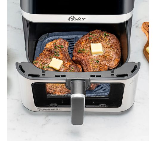 Fritadeira Inox DiamondTech Oster 7,5L com Visor Transparente - Loja ...